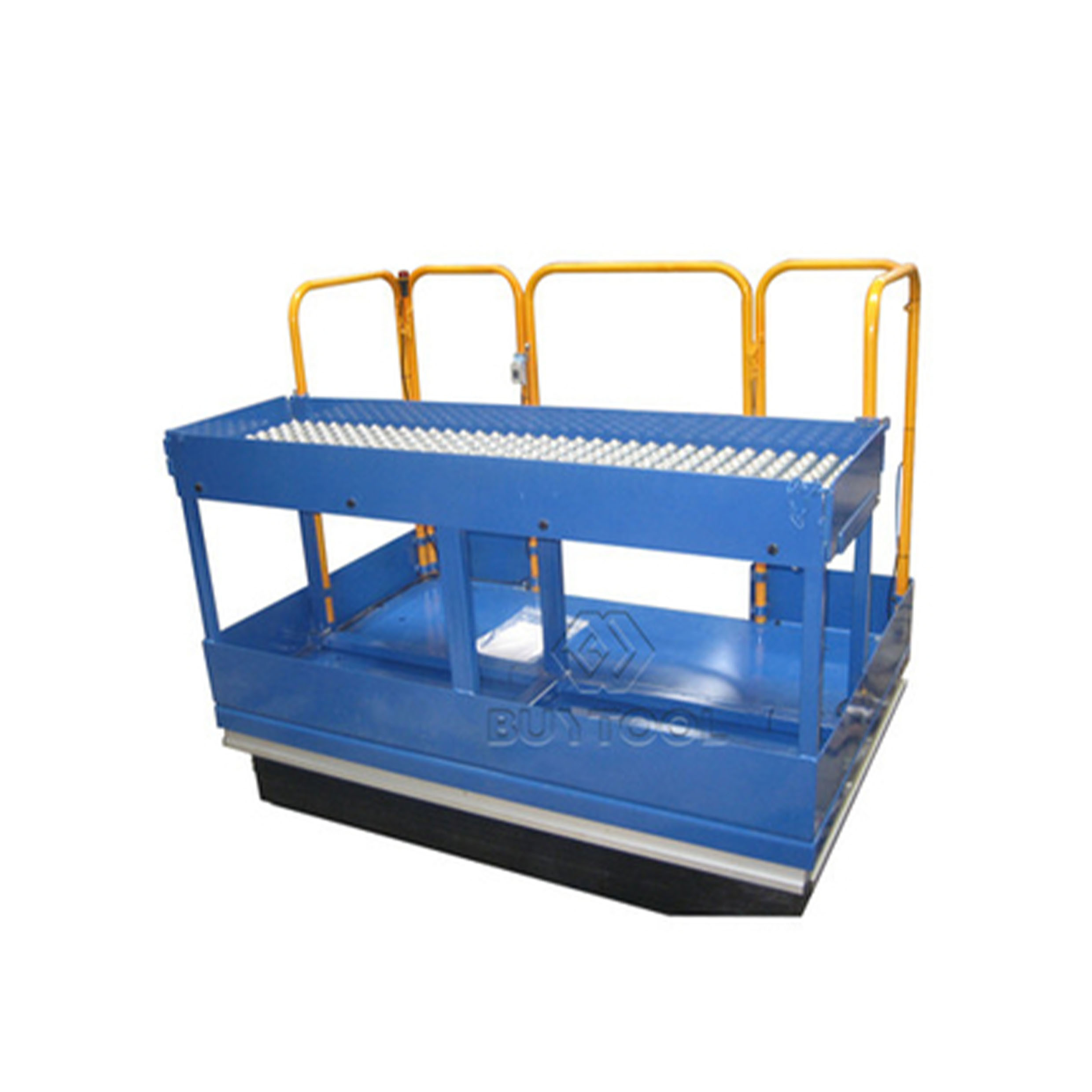 100 Lb Electric Stationary Lift Table 48x72 Pop-Up Ball Transfer ...